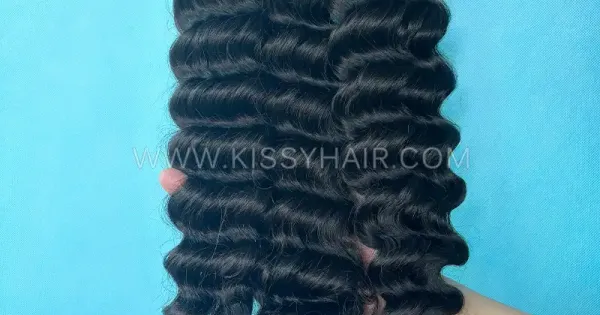Paquet de tissage de cheveux indiens bruts à ondulation lâche et ...